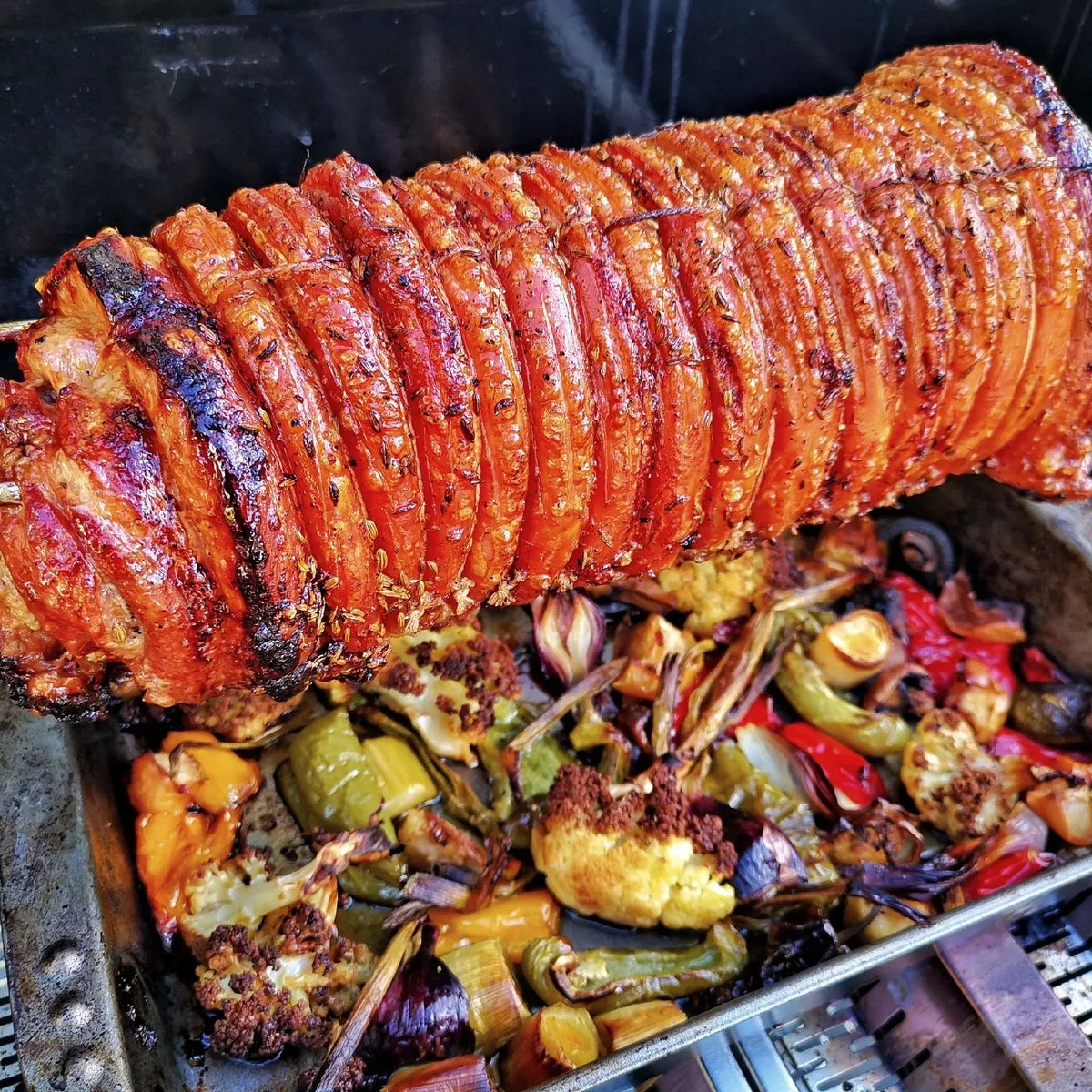 Rotisserie Stuffed Porchetta – GRILLSTREAM