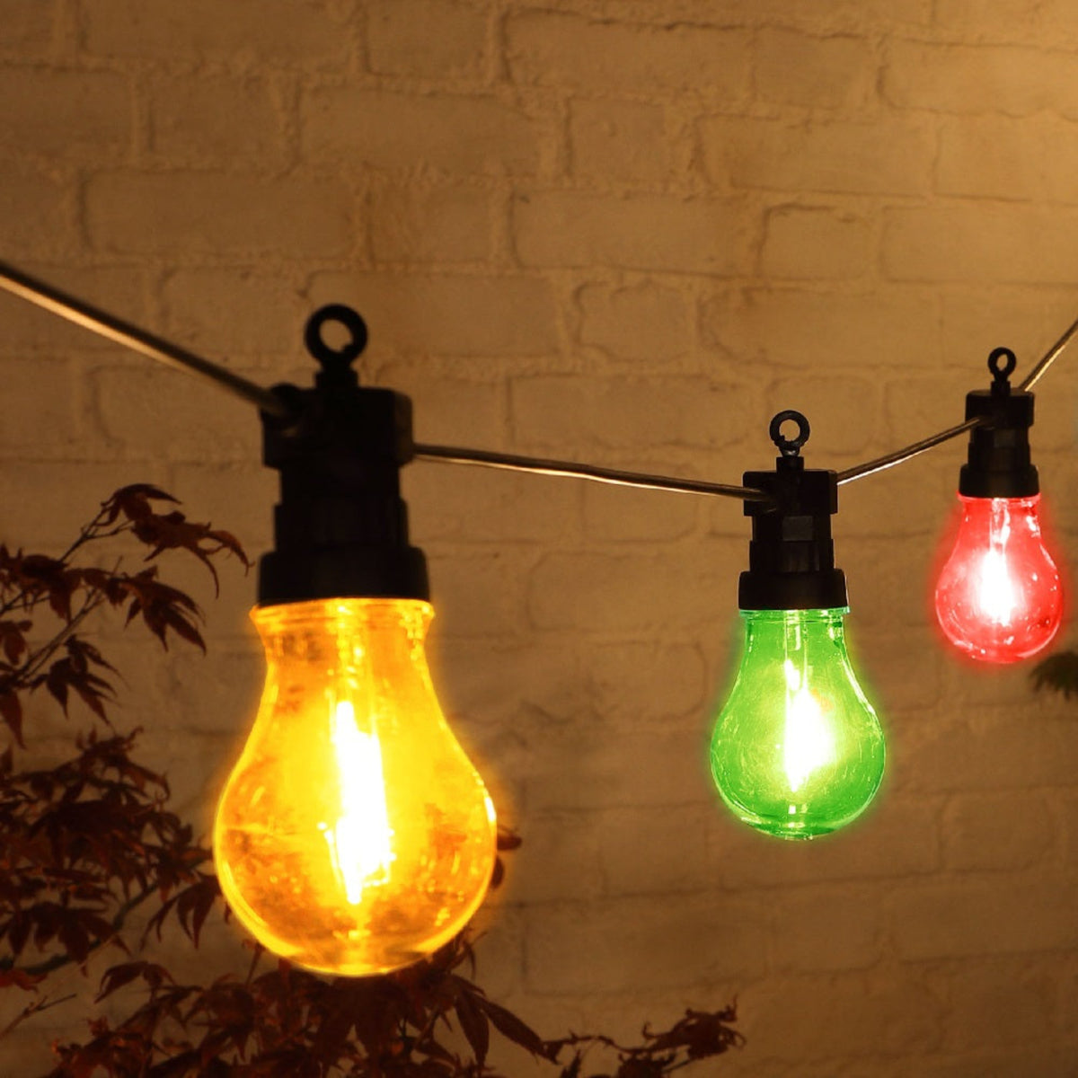 10 Multicolour Connectable LED Bulb Festoons – GRILLSTREAM