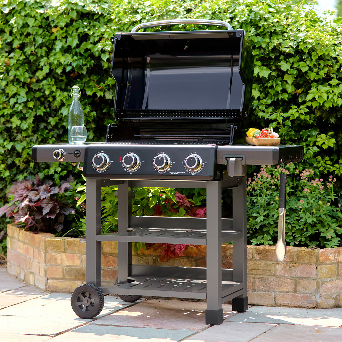 Carbon 4 Burner Barbecue With Side Burner – GRILLSTREAM